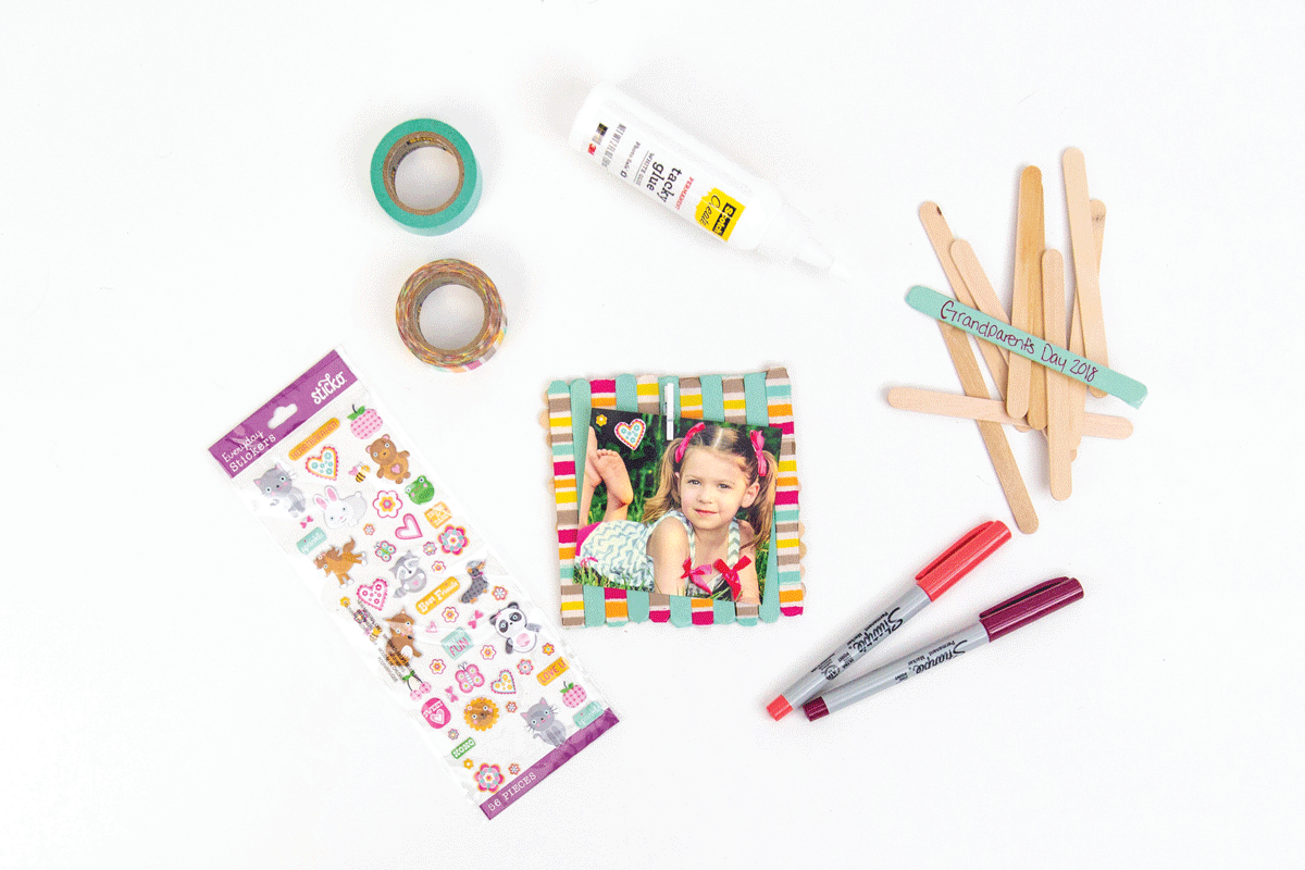 Grandparent's Day - DIY Popsicle Stick Picture Frame - Henderson Family ...