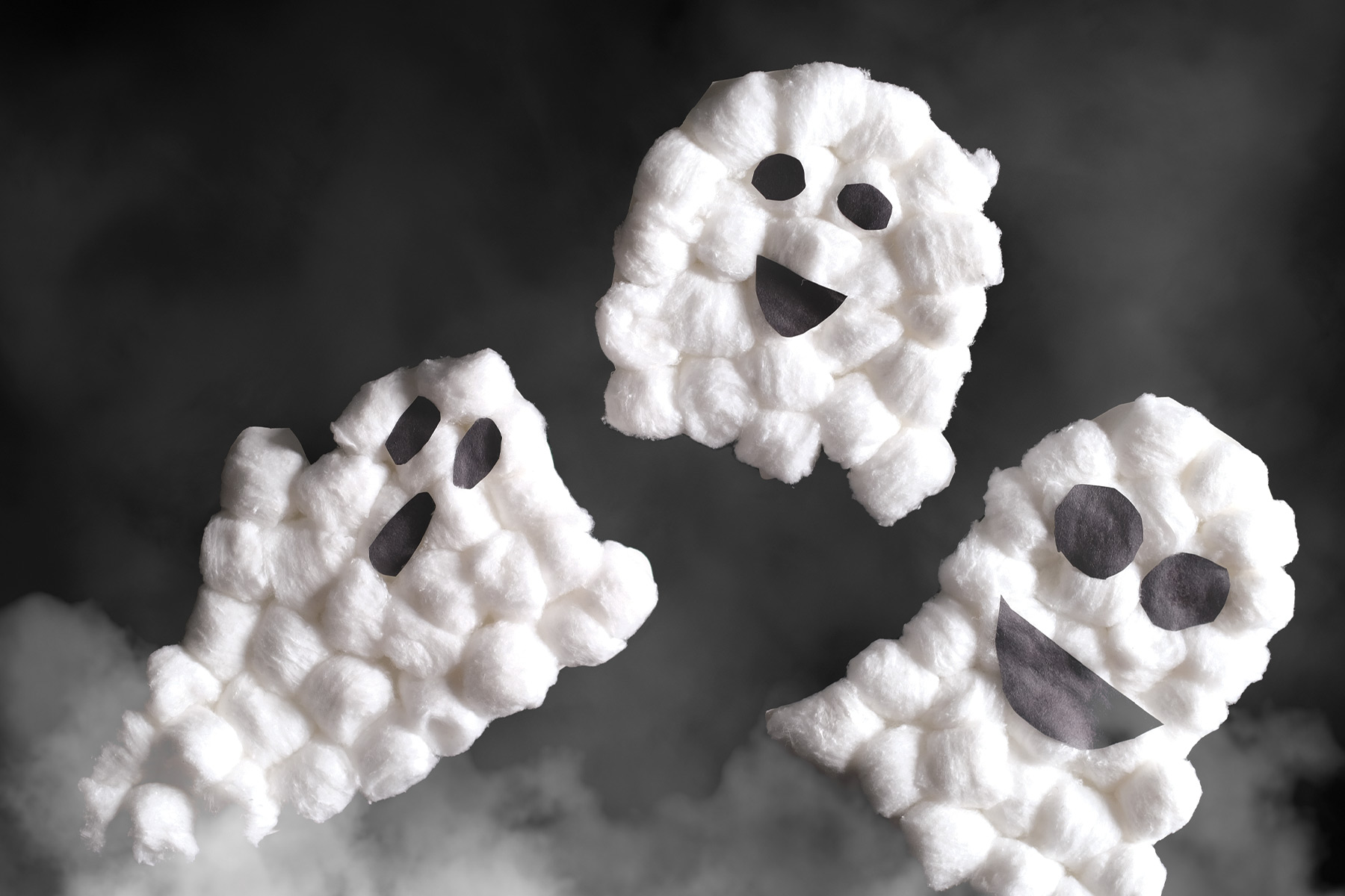 Cotton Ball Ghost Craft - Henderson Family Magazine